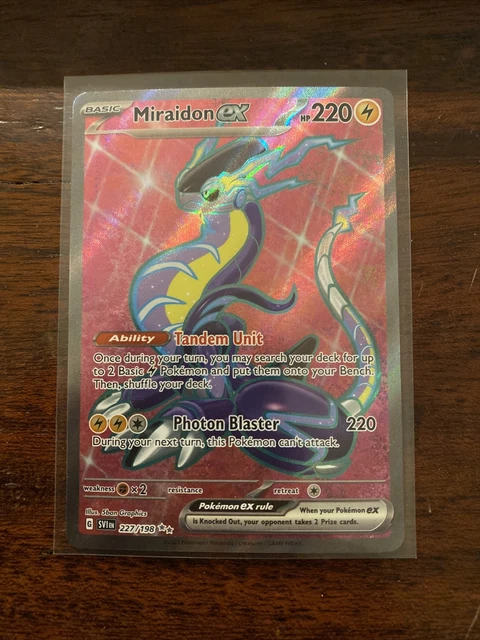 POKÉMON TCG MIRAIDON ex Scarlet & Violet Base Set 227/198 Holo Ultra ...
