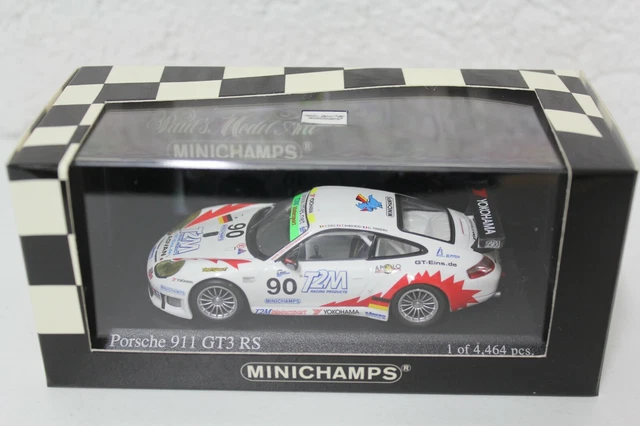 PORSCHE 911 GT3 RS T2M 1000km Spa 2004 Ickx #90 1:43 boîte limitée minichamps EUR 36,00 ...