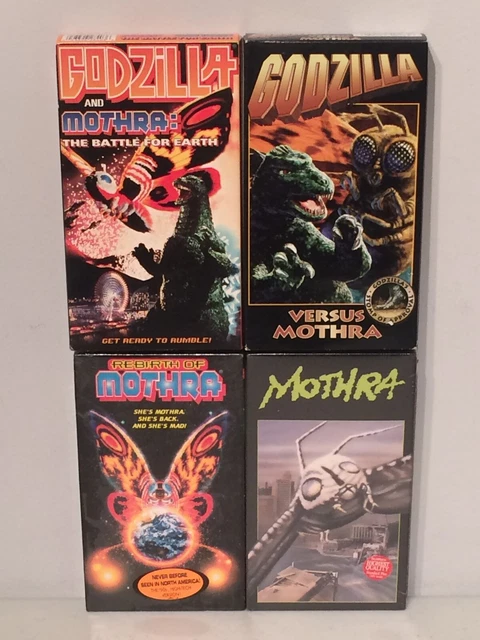 MOTHRA VS VERSUS Godzilla VHS Monster Film Movie Lot Rebirth Battle for ...