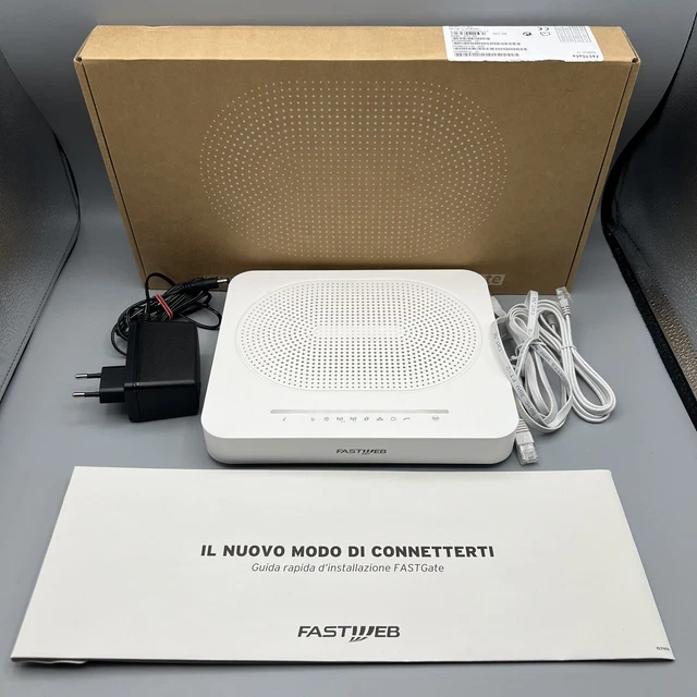 MODEM ROUTER FASTGATE Fastweb Technicolor Modello Tg789Vac + Accessori ...