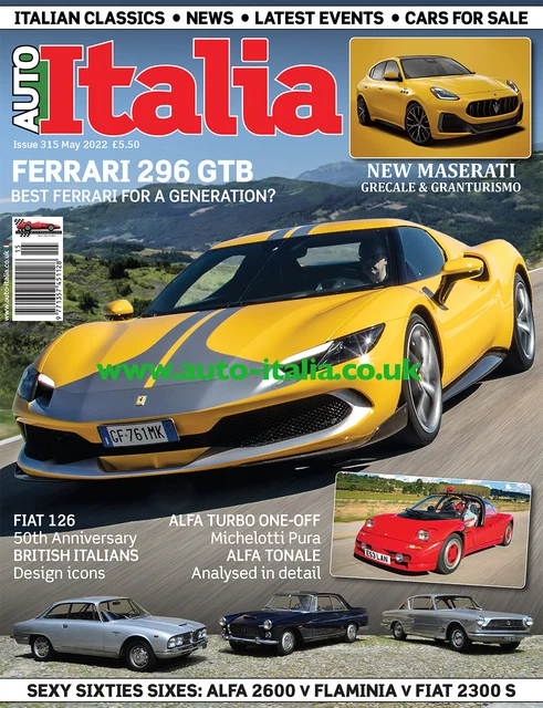 AUTO ITALIA MAGAZINE issue 315 Ferrari 296 Grecale Pura Alfa Fiat ...