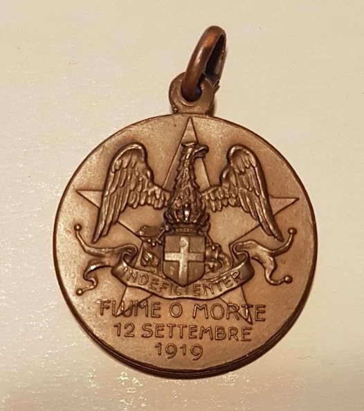 MEDAGLIA ARDITI GABRIELE D' Annunzio Fiume O Morte Fiume È Vita Eja Eja ...