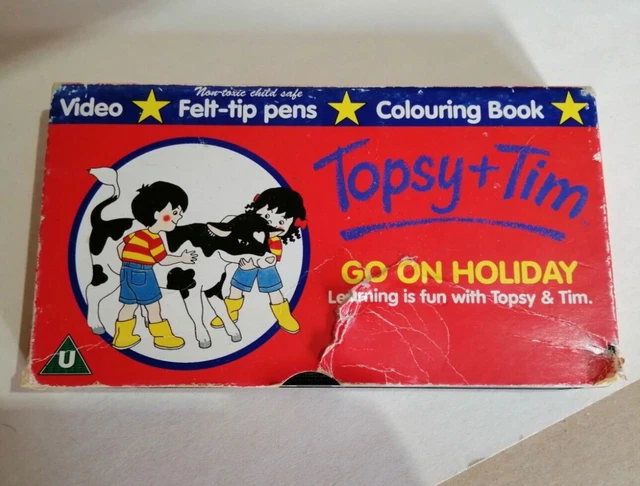 TOPSY + TIM VHS Go On Holiday 6 eps Swimming Birthday Firefighters Farm ...