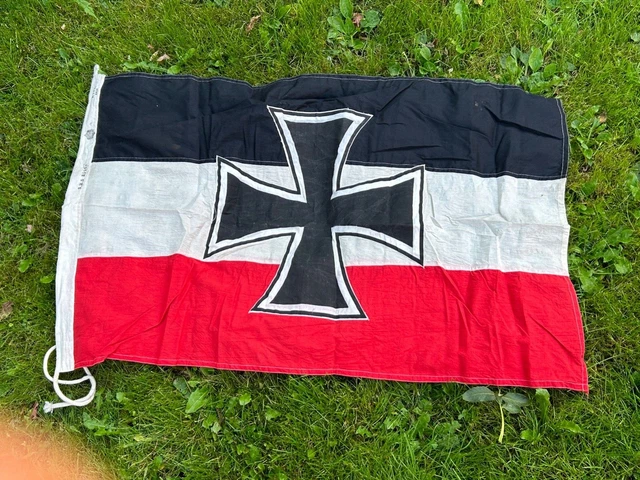 ORIGINAL WW1 IMPERIAL German Kaisermarine Naval Flag Dated 1915 £46.00 ...