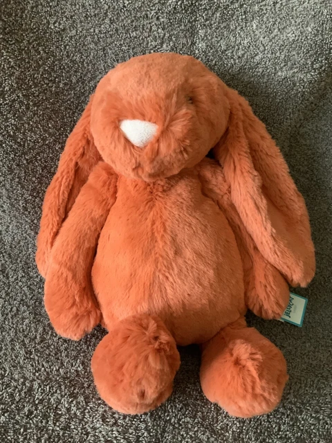 JELLYCAT MEDIUM BASHFUL Tangerine Bunny BNWT £24.99 - PicClick UK