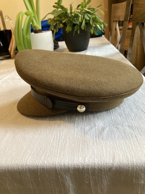 BRITISH ARMY OFFICERS and WO1s (FAD) Service Dress Cap, MILITARY PEAK ...