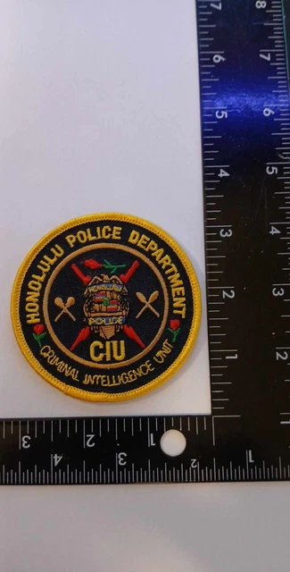 HONOLULU HAWAII POLICE Department Patch CIU Criminal Intelligence Unit ...
