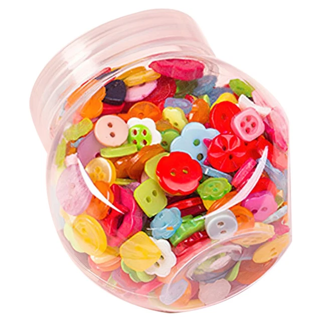SEWING BUTTON CRAFT Small Square Buttons DIY Materials Colorful Mini ...