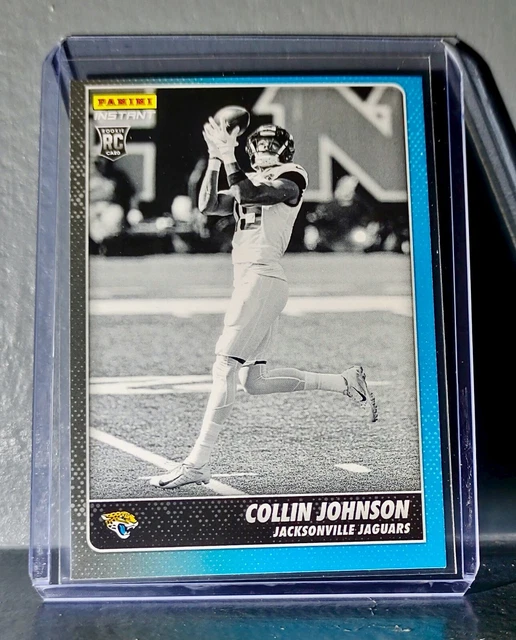 CARTE RECRUE COLLIN Johnson 2020 Panini NFL recrues en noir et blanc ...