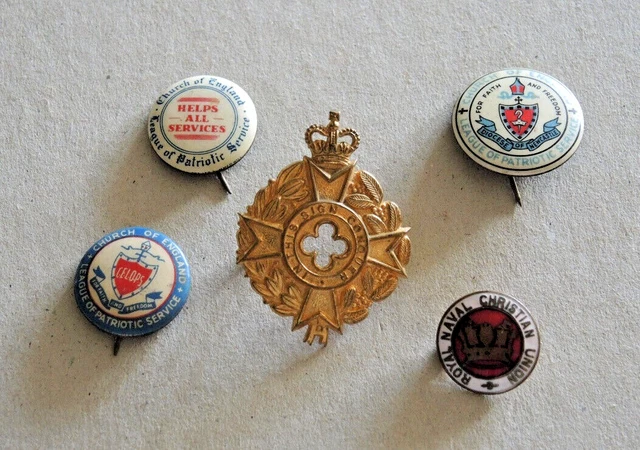 AUSTRALIAN ARMY EII Chaplain Collar Badge League Of Patriotic Service ...