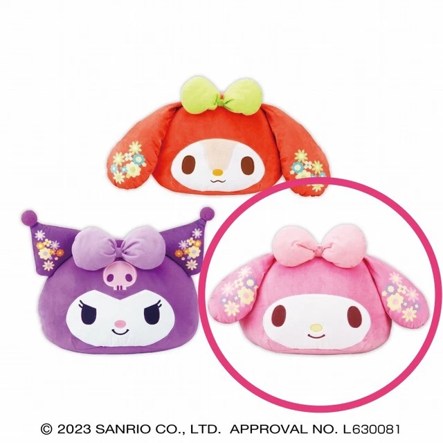 SANRIO MY MELODY Squishy Mochi Pastel Spring Flowers Plush Cushion 35cm ...