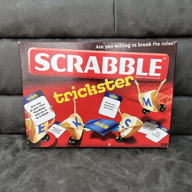 MATTEL SCRABBLE TRICKSTER Word Board Game 100% Complete VGC £9.99 ...