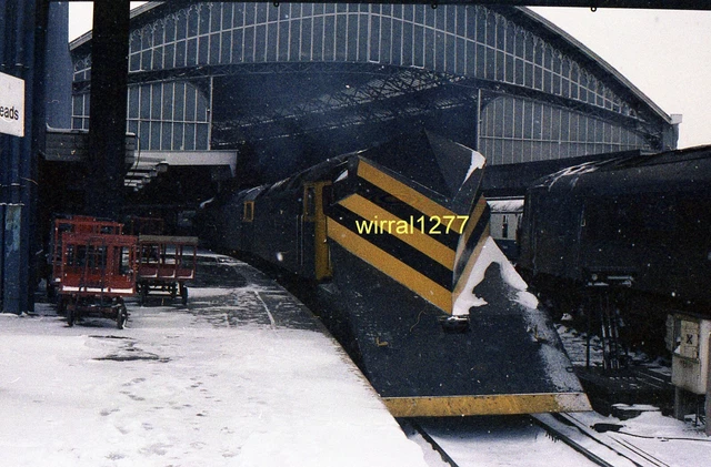 ORIGINAL RAILWAY PHOTOGRAPHIC negative Class 47x2 + Bristol snowplough ...