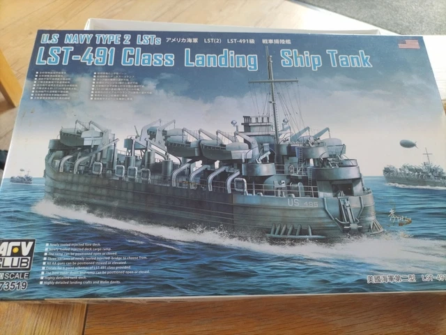 AFV CLUB 1:350 US Navy LST-491 Class Landing Ship Tank Model Kit No ...