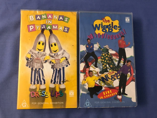 BANANAS IN PYJAMAS - Dress Ups / The Wiggles - Wiggledance - VHS Bundle ...