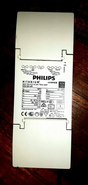 PHILIPS XITANIUM LED Driver 36W LH 0.3-1A 54V TD/Is 230V 9290009699 £10 ...