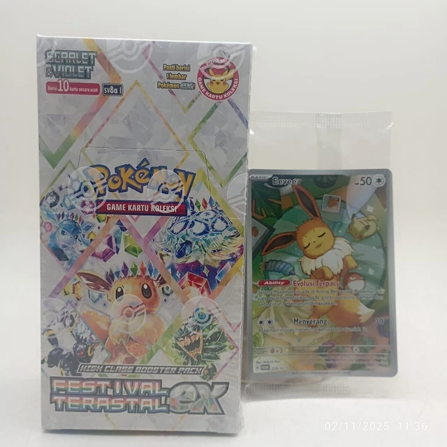 FESTIVAL TERASTAL POKEMON Indonesia Booster Box SV8a (Prismatic Evolution) EUR 84,96 - PicClick FR