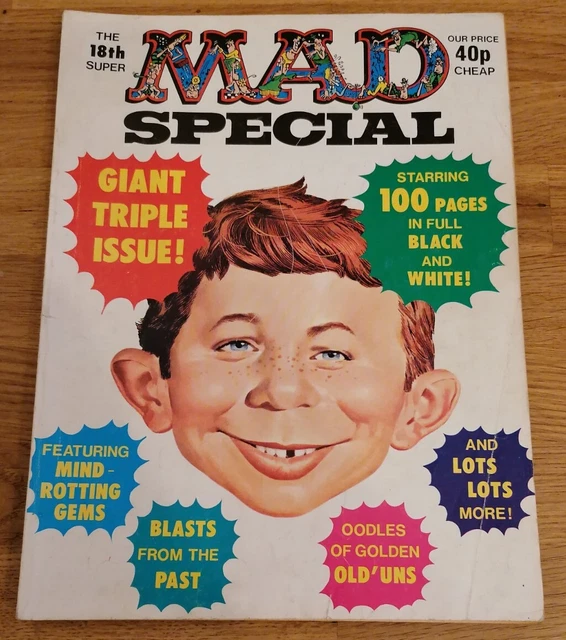 MAGAZINE - MAD Magazine UK 100 Page 18th Super Special Triple Issue EUR ...