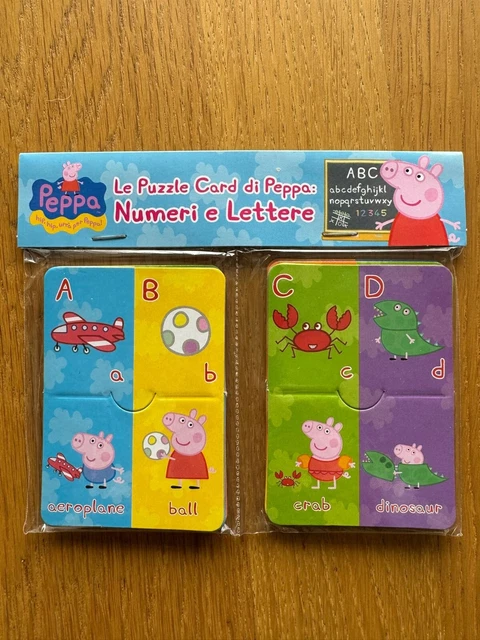 PEPPA PIG NUMBER & Letter Flash Cards Educational Toy £2.50 - PicClick UK