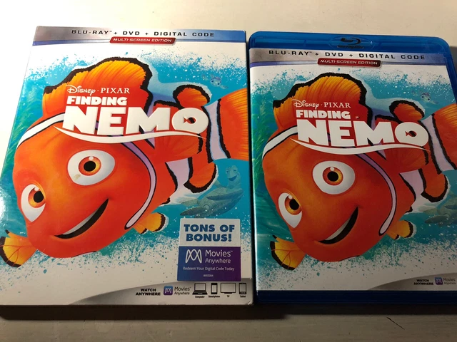 FINDING NEMO (2003) Blu-ray/DVD Combo PIXAR/Disney Animated Adventure £ ...