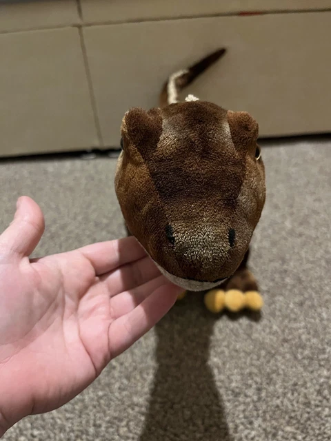 ANIMAL PLANET LARGE Brown BRONTOSAURUS Dinosaur SOFT TOY CUDDLY PLUSH ...