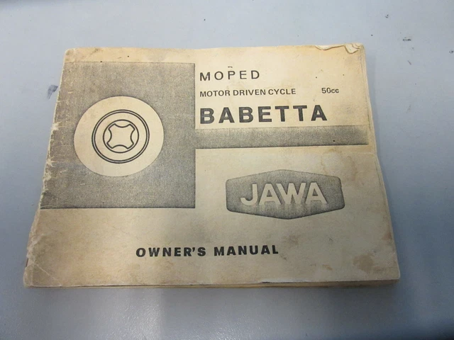 1979 JAWA BABETTA Moped Scooter 50 50cc Owner's Manual OEM SW33E £22.42 ...