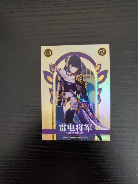 GENSHIN IMPACT CHINESE Waifu Card - Raiden Shogun - 013 UR - FOIL EUR 7 ...