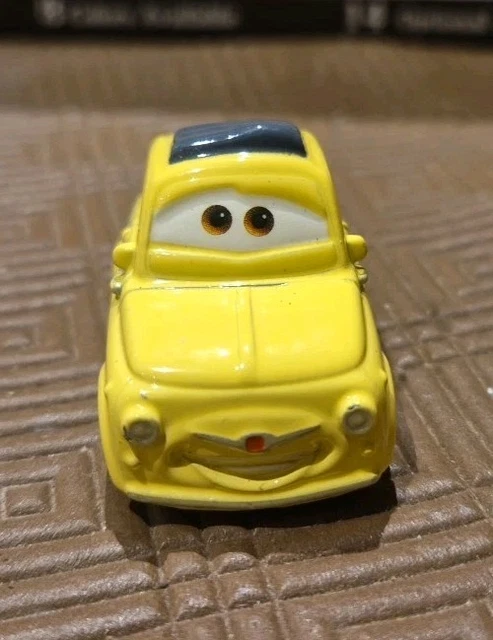 DISNEY PIXAR CARS Yellow Luigi Fiat Toy Plastic Car (Jl) $15.00 ...