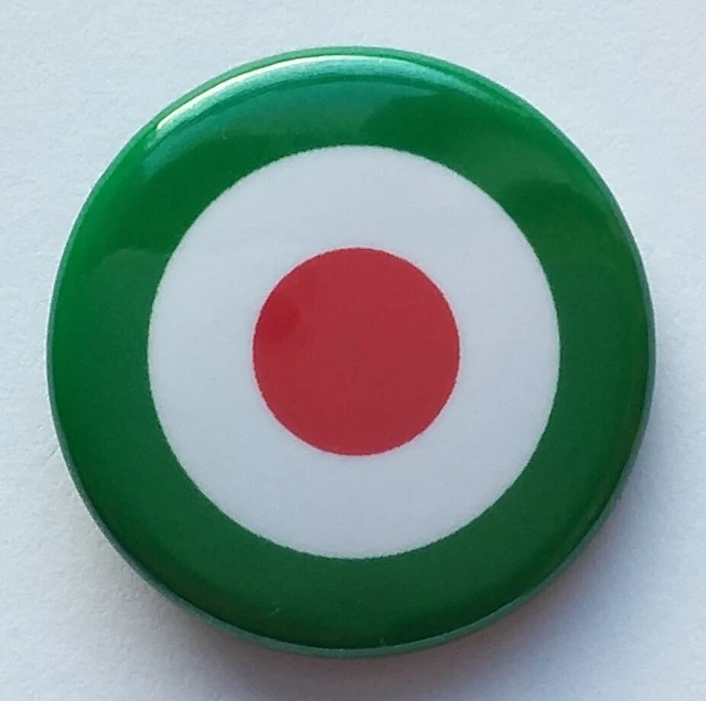 MOD BUTTON BADGE Roundel Bullseye Logo Lambretta Mod Revival Pop Rock ...