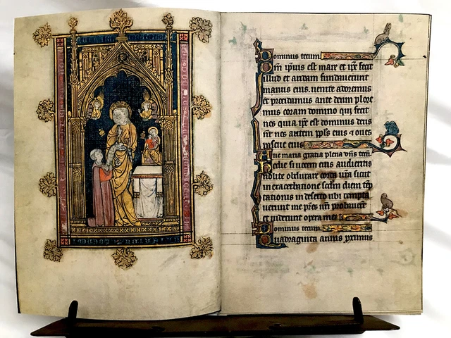 BOOK OF HOURS 1300-1325 AD / Facsimile £154.46 - PicClick UK