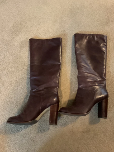 DUNE OXBLOOD RED Knee High Boots, Size 41 / 8 £24.99 - PicClick UK