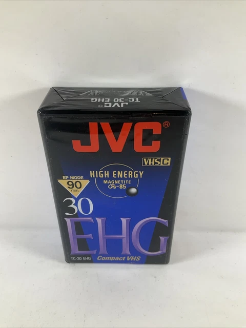JVC COMPACT VHS-C TC-30 EHG Hi Fi 90 Min EP Modèle Scellé EUR 8,18 ...