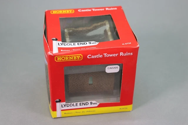 CA205 HORNBY DIORAMA train N 8726 Tour chateau ruine Castle tower ruins ...