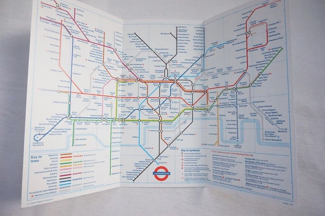 JULY 1990 LONDON Underground Pocket Map Tube Map Tube Centenary VGC EUR ...