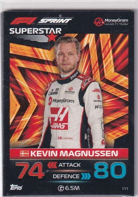TOPPS F1 TURBO Attax 2023 Formula 1 Mappa No. 111 Superstar Kevin ...