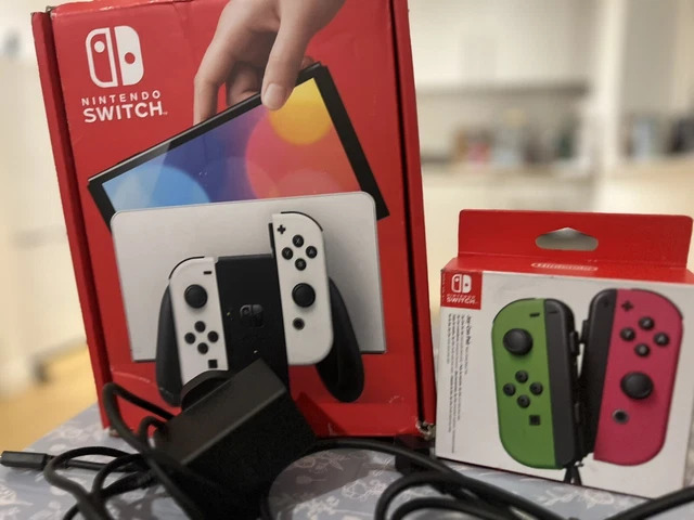 NINTENDO SWITCH OLED Model HEG-001 Handheld Console - 64GB - White £280 ...
