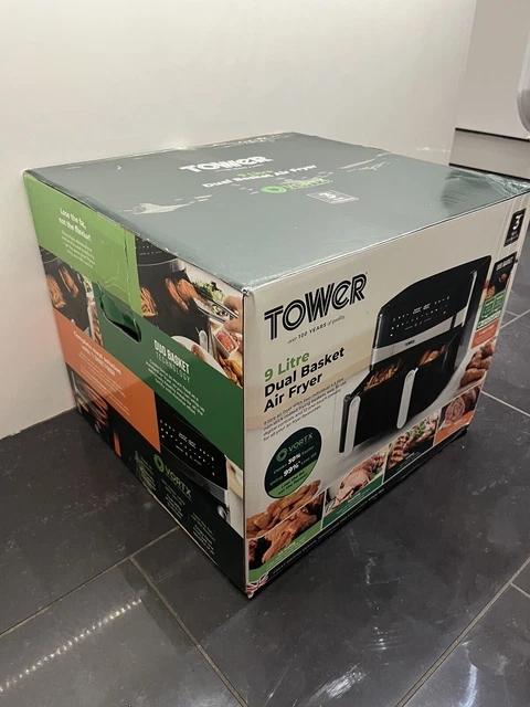 TOWER T17088 VORTX 9L Dual Basket Air Fryer 🔥 TRUSTED SELLER🔒FREE ...