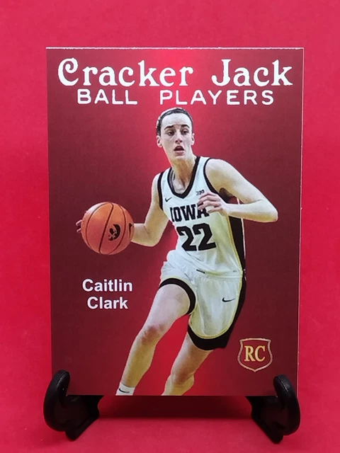 CAITLIN CLARK ROOKIE Card Cracker Jack Iowa Hawkeyes Indiana Fever WNBA ...