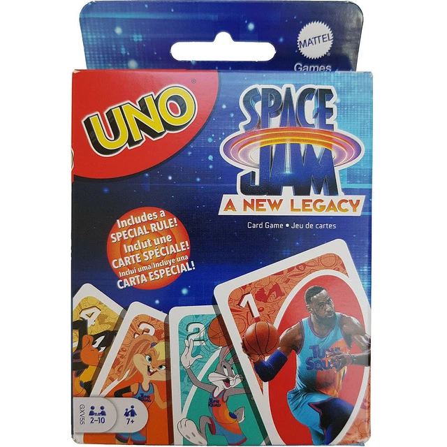 UNO SPACE JAM New Legacy Family Card Game Special Rule Edition Mattel ...