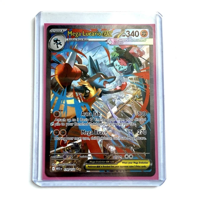 POKÉMON TCG MEGA Lucario EX SIR 179/132 Mega Evolution ( mint condition ...