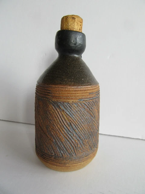 VINTAGE STUDIO STONEWARE Bottle / Decanter / Art pottery Flask. £6.49 ...