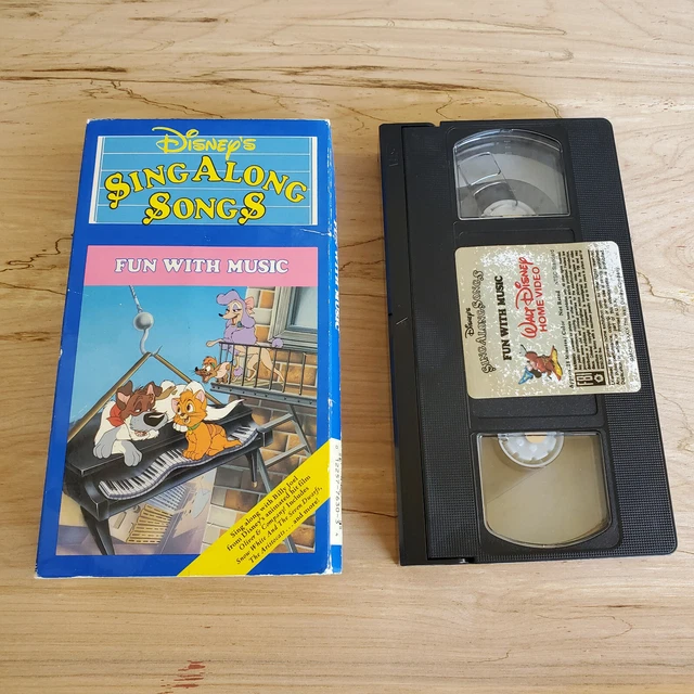 DISNEY’S SING ALONG Songs Fun With Music VHS Video Tape VTG Oliver Co ...