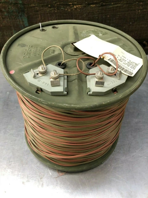 WF16/U DR-8B MILITARY Telephone Field Radio Wire 1,000ft SPOOL ...