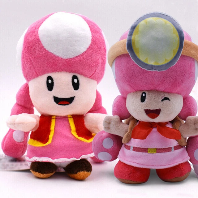 SUPER MARIO BROS Captain Toad Toadette Plush Toys Stuffed Doll Xmas ...