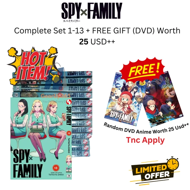 SPY X FAMILY Physical Manga FULL SET Volume 1-13 Bande dessinée ...