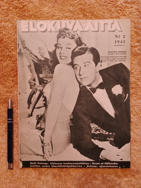 PAULETTE GODDARD RAY MILLAND Cover 1945 Lana TURNER E. STROHEIM GRAVEY ...