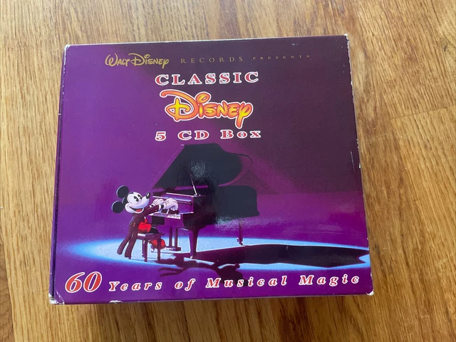 CLASSIC DISNEY 5 CD Set 60 Years of Musical Magic Music (CD, 1999 ...