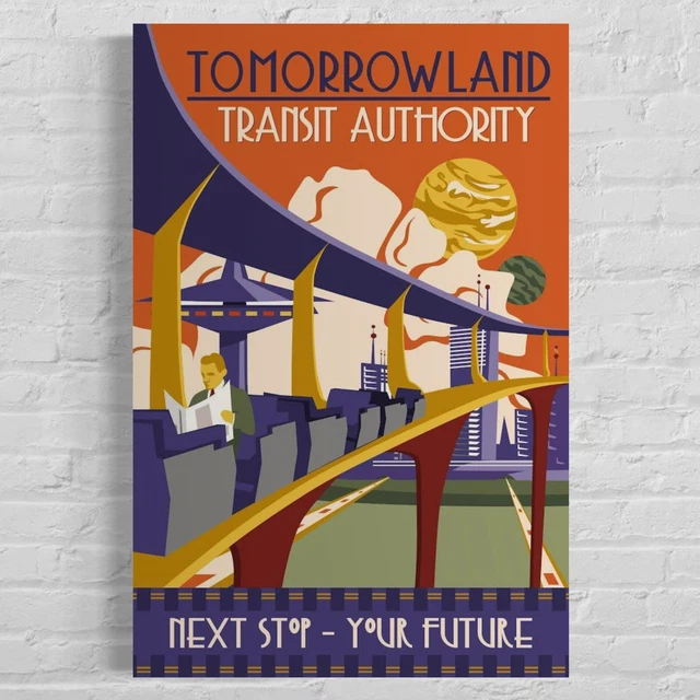 WALT DISNEY WORLD Tomorrowland Transit Authority PeopleMover. Poster ...