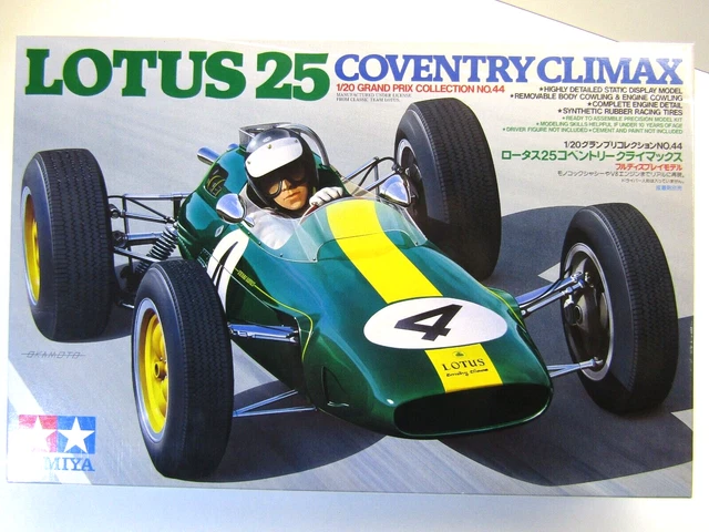 TAMIYA 1:20 SCALE Lotus 25 Coventry Climax Model Kit # 20044*2400 Jim ...