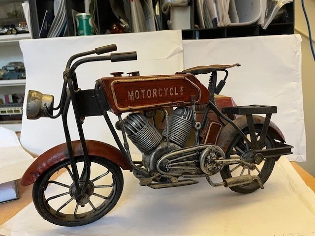 VINTAGE TIN Plate Motorcycle & Sidecar £63.10 - PicClick UK